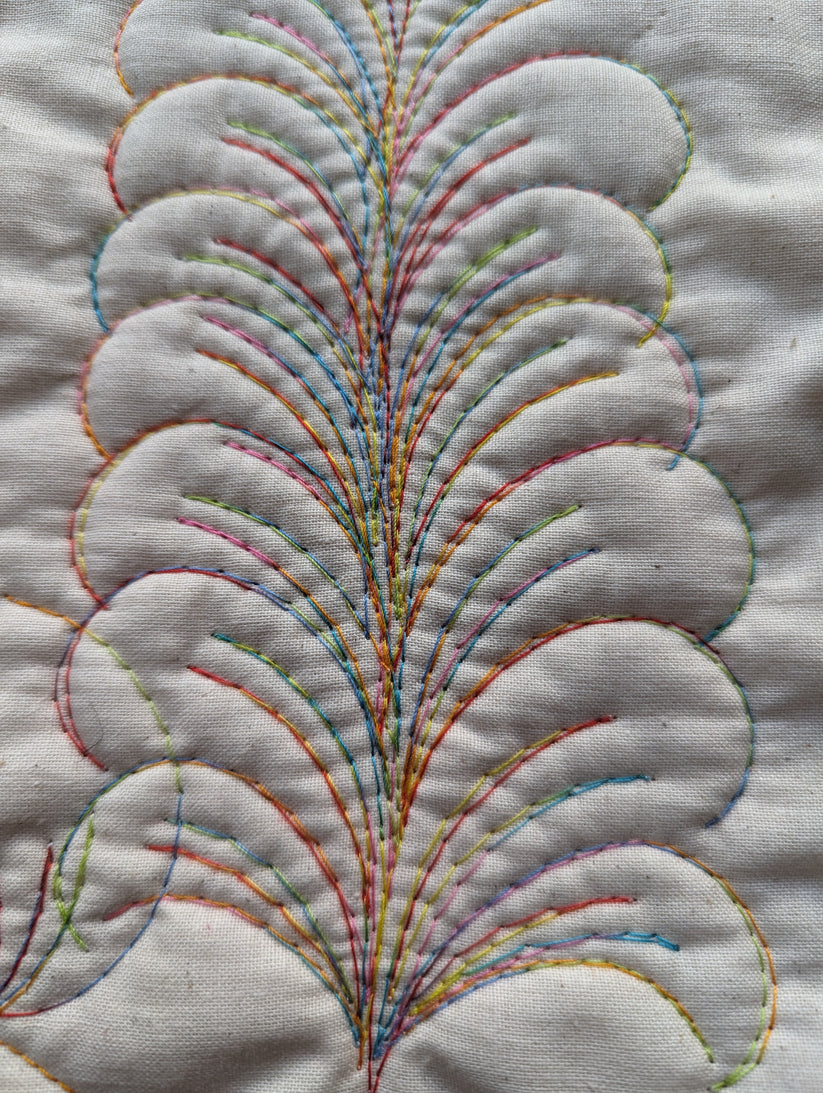 Parrs Curve quilting pattern for curling feathers design – Parrs Free ...