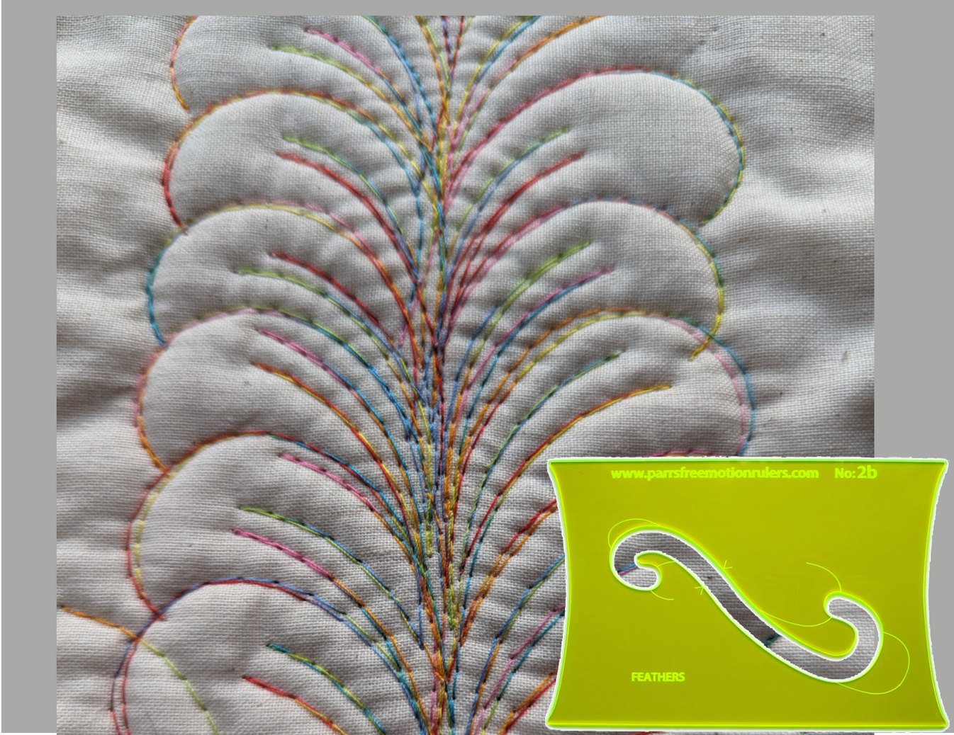 Parrs Curve quilting pattern for curling feathers design – Parrs Free ...