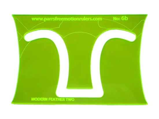 Parrs Modern Feather , quilting ruler for frames and motifs – Parrs ...